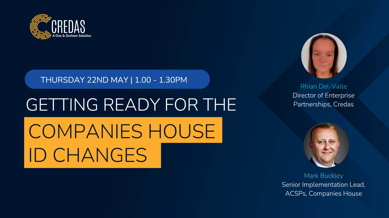 Companies House ID changes: Webinar - Credas